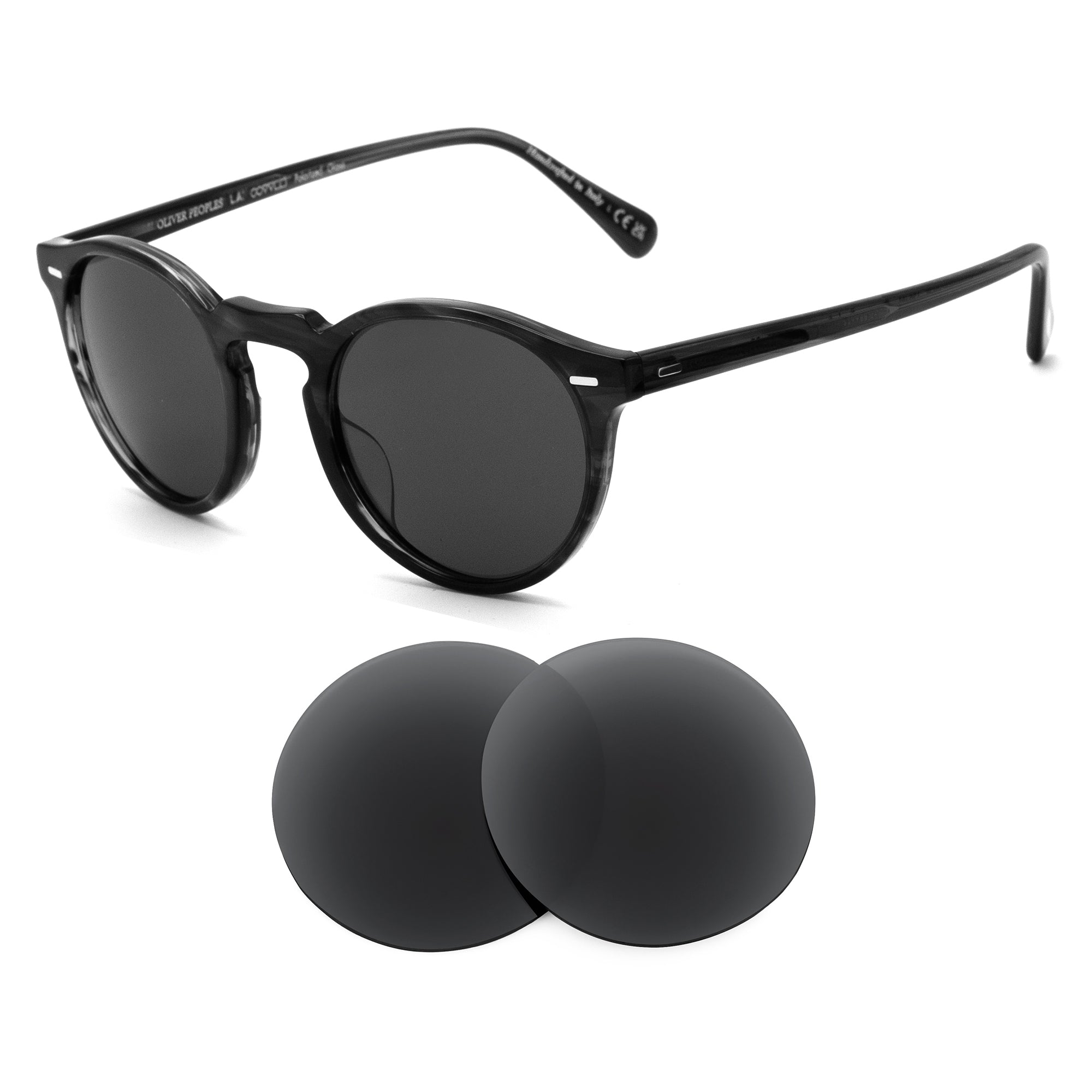 Oliver Peoples Gregory Peck 50mm Replacement Lenses by Revant Optics