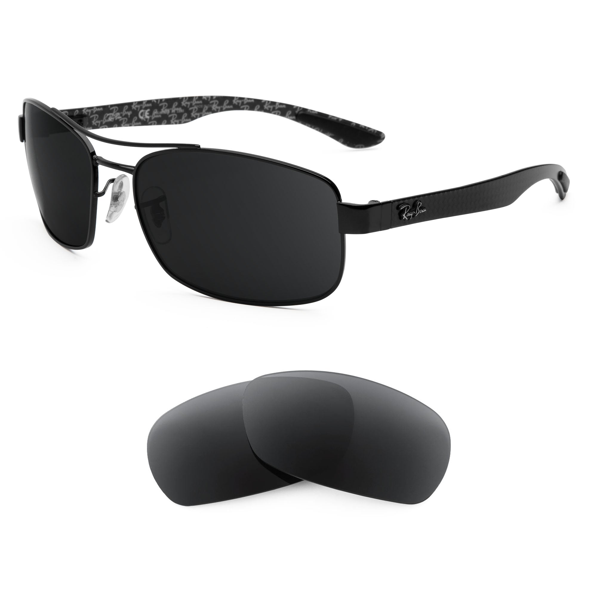 Ray-Ban RB8316 62mm Replacement Lenses by Revant Optics